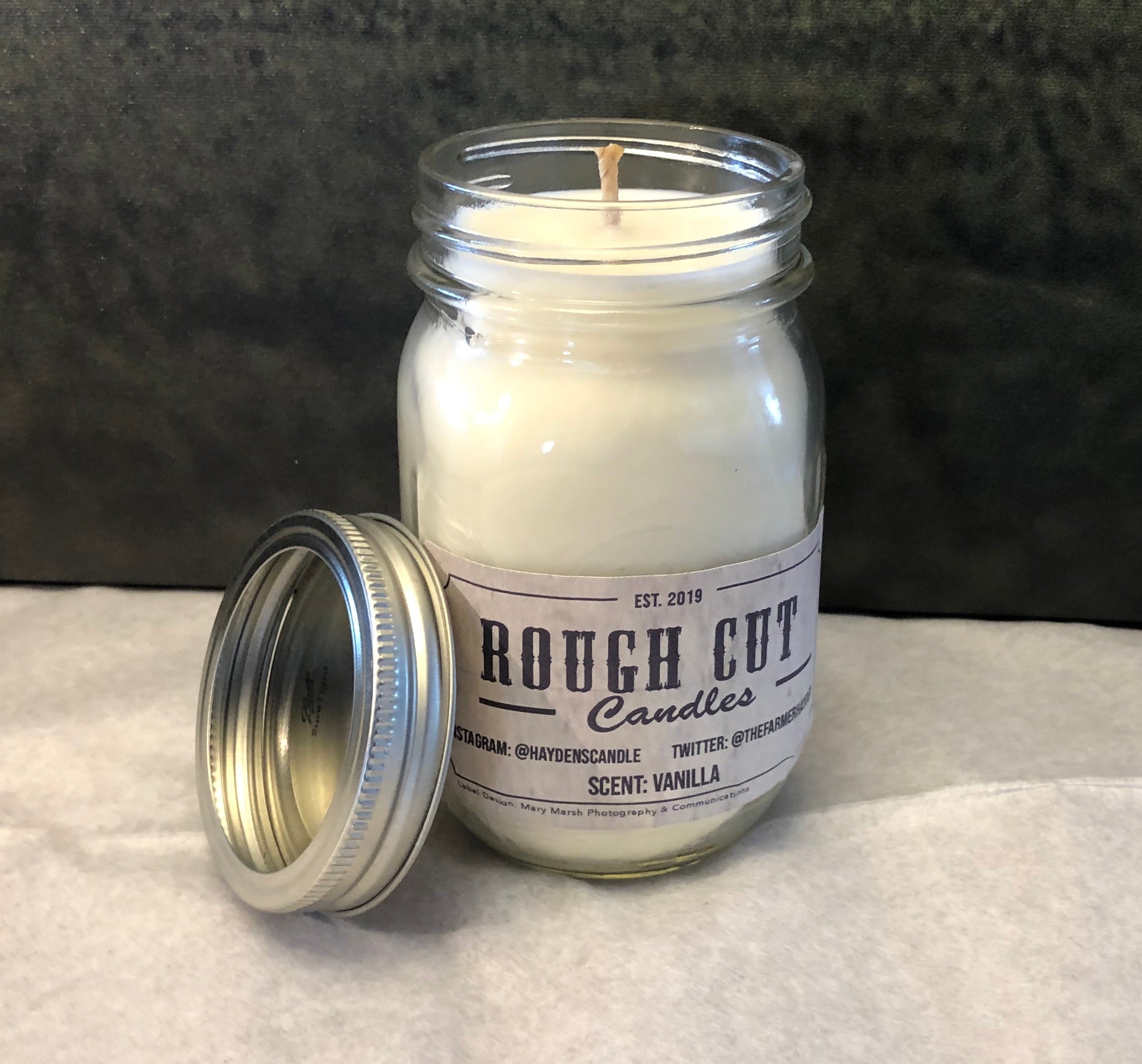 Mason Jar – Rough Cut Candles